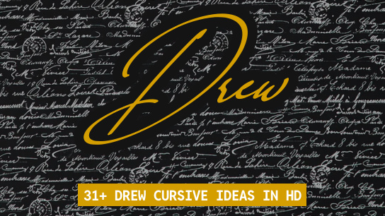 Drew in Cursive ⚡ | 100+ Signature Ideas 2025