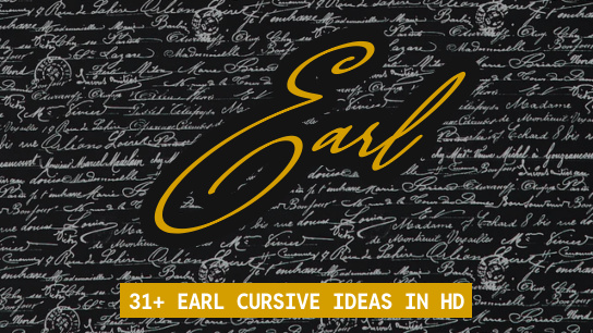 Earl in Cursive ⚡ | 100+ Signature Ideas 2025