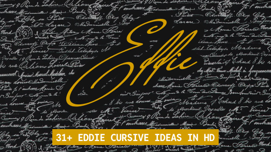 Eddie in Cursive ⚡ | 100+ Signature Ideas 2025