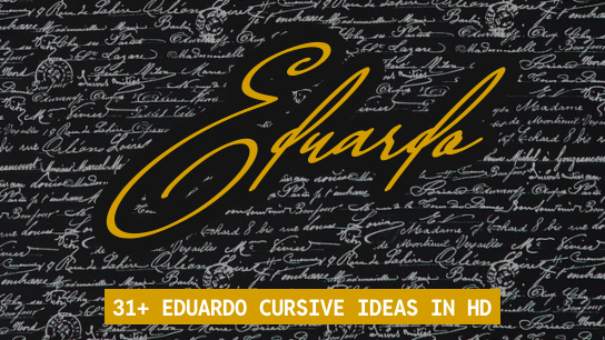 Eduardo in Cursive ⚡ | 100+ Signature Ideas 2025