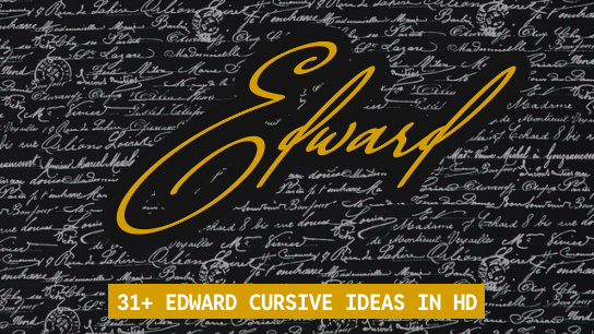 Edward in Cursive ⚡ | 100+ Signature Ideas 2025