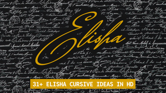 Elisha in Cursive ⚡ | 100+ Signature Ideas 2025