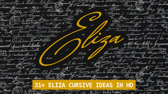 Eliza in Cursive ⚡ | 100+ Signature Ideas 2025