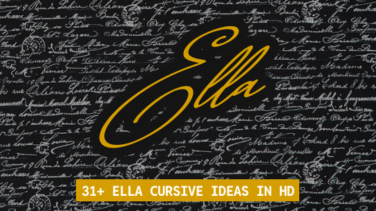 Ella in Cursive ⚡ | 100+ Signature Ideas 2025