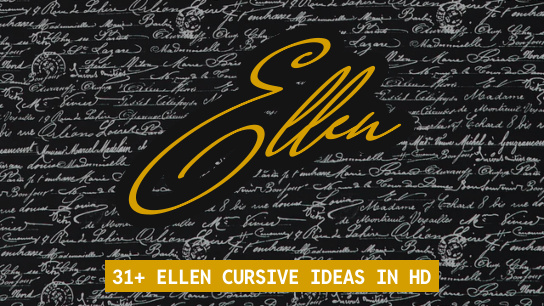 Ellen in Cursive ⚡ | 100+ Signature Ideas 2025