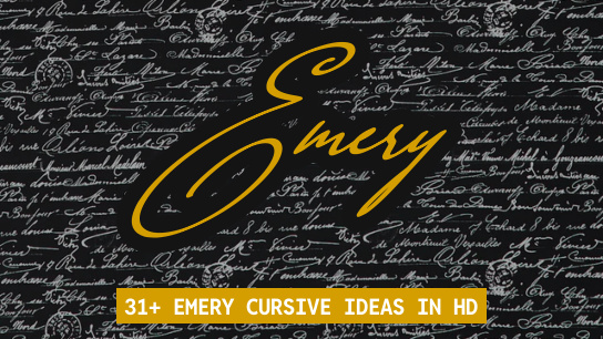 Emery in Cursive ⚡ | 100+ Signature Ideas 2025