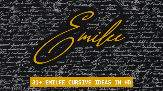 Emilee in Cursive ⚡ | 100+ Signature Ideas 2025