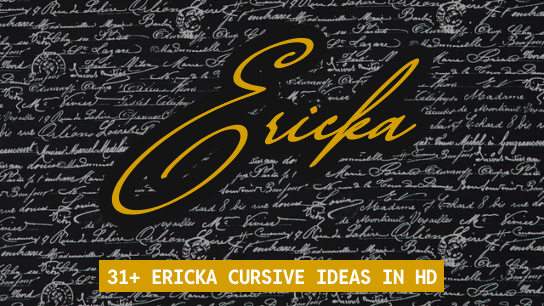 Ericka in Cursive ⚡ | 100+ Signature Ideas 2025