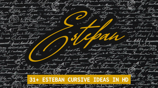 Esteban in Cursive ⚡ | 100+ Signature Ideas 2025
