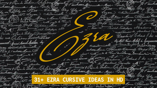 Ezra in Cursive ⚡ | 100+ Signature Ideas 2025