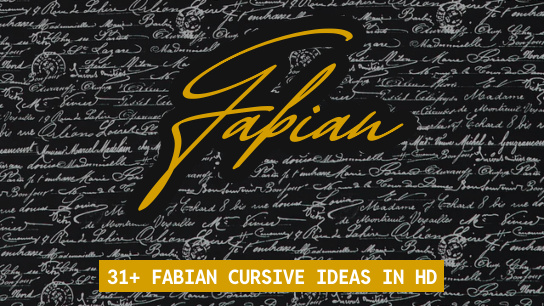 Fabian in Cursive ⚡ | 100+ Signature Ideas 2025