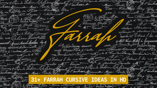 Farrah in Cursive ⚡ | 100+ Signature Ideas 2025