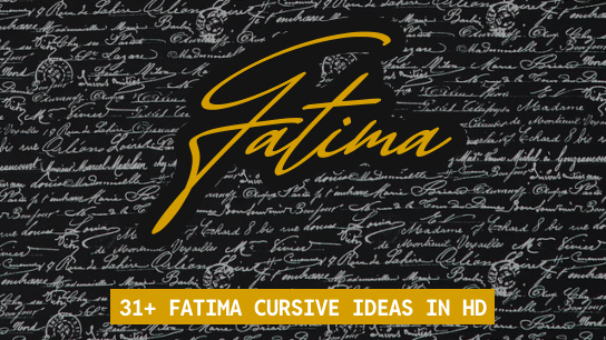 Fatima in Cursive ⚡ | 100+ Signature Ideas 2025