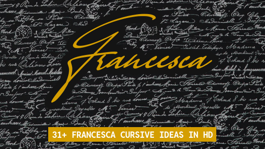 Francesca in Cursive ⚡ | 100+ Signature Ideas 2025