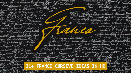 Franco in Cursive ⚡ | 100+ Signature Ideas 2025