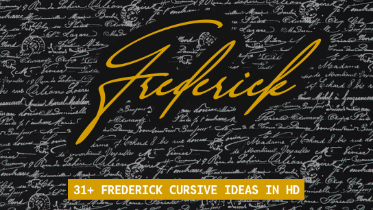 Frederick in Cursive ⚡ | 100+ Signature Ideas 2025