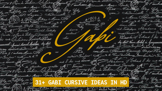 Gabi in Cursive ⚡ | 100+ Signature Ideas 2025