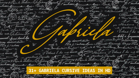 Gabriela in Cursive ⚡ | 100+ Signature Ideas 2025