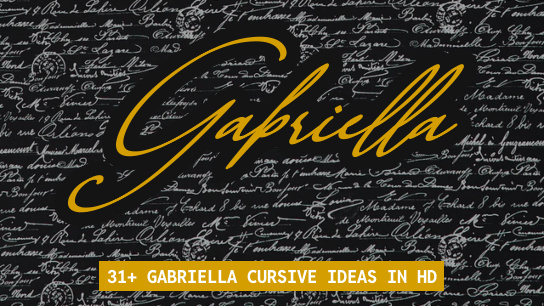 Gabriella in Cursive ⚡ | 100+ Signature Ideas 2025