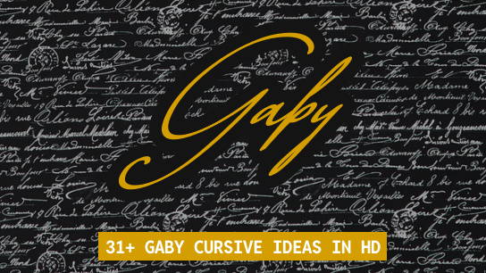 Gaby in Cursive ⚡ | 100+ Signature Ideas 2025