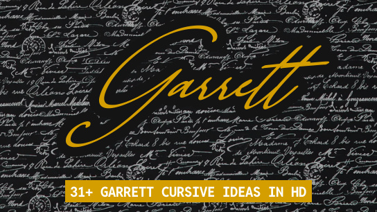 Garrett in Cursive ⚡ | 100+ Signature Ideas 2025