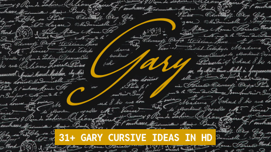 Gary in Cursive ⚡ | 100+ Signature Ideas 2025