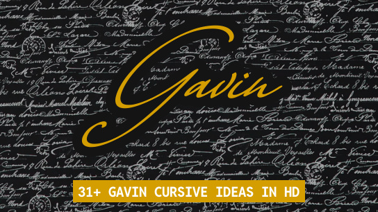 Gavin in Cursive ⚡ | 100+ Signature Ideas 2025