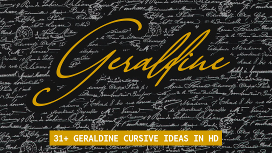 Geraldine in Cursive ⚡ | 100+ Signature Ideas 2025