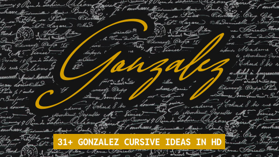 Gonzalez in Cursive ⚡ | 100+ Signature Ideas 2025