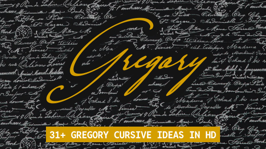 Gregory in Cursive ⚡ | 100+ Signature Ideas 2025