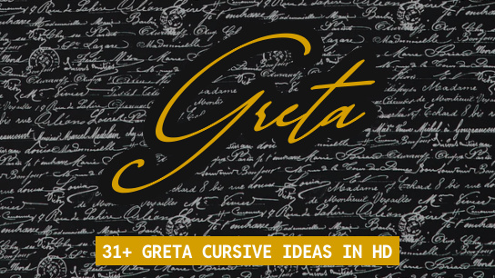 Greta in Cursive ⚡ | 100+ Signature Ideas 2025