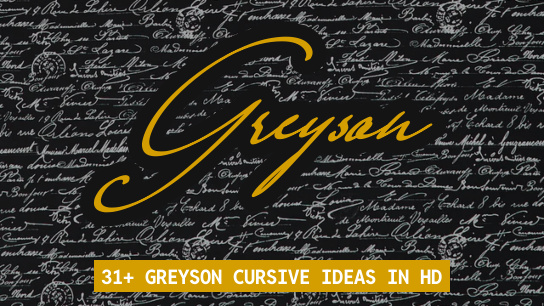 Greyson in Cursive ⚡ | 100+ Signature Ideas 2025