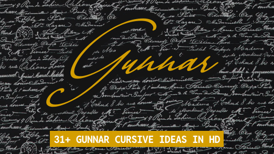 Gunnar in Cursive ⚡ | 100+ Signature Ideas 2025