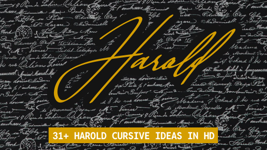 Harold in Cursive ⚡ | 100+ Signature Ideas 2025