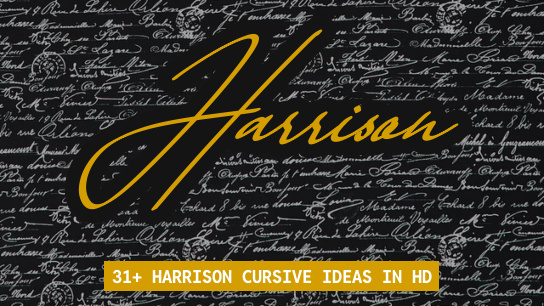 Harrison in Cursive ⚡ | 100+ Signature Ideas 2025