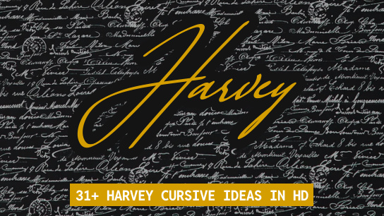 Harvey in Cursive ⚡ | 100+ Signature Ideas 2025
