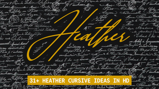 Heather in Cursive ⚡ | 100+ Signature Ideas 2025