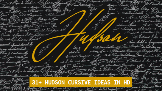 Hudson in Cursive ⚡ | 100+ Signature Ideas 2025