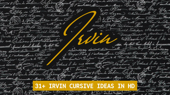 Irvin in Cursive ⚡ | 100+ Signature Ideas 2025