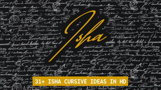Isha in Cursive ⚡ | 100+ Signature Ideas 2025