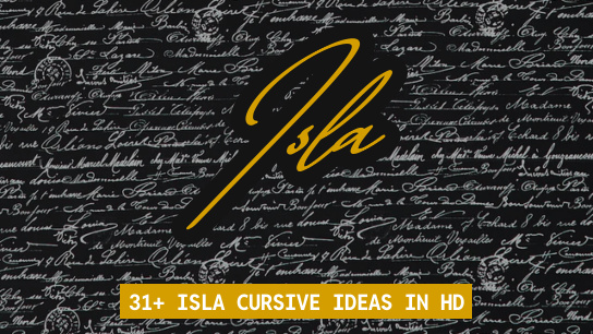 Isla in Cursive ⚡ | 100+ Signature Ideas 2025