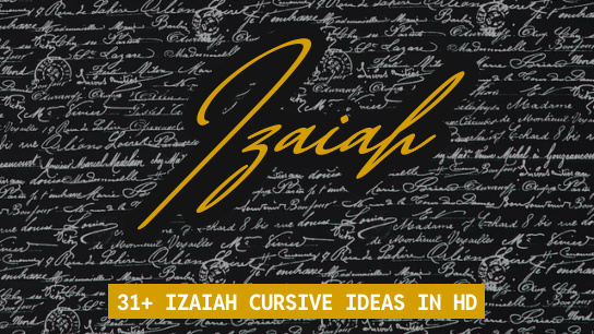 Izaiah in Cursive ⚡ | 100+ Signature Ideas 2025