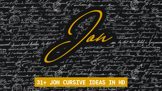 JON in Cursive ⚡ | 100+ Signature Ideas 2026