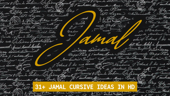 Jamal in Cursive ⚡ | 100+ Signature Ideas 2025