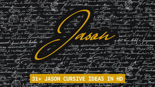 Jason in Cursive ⚡ | 100+ Signature Ideas 2025