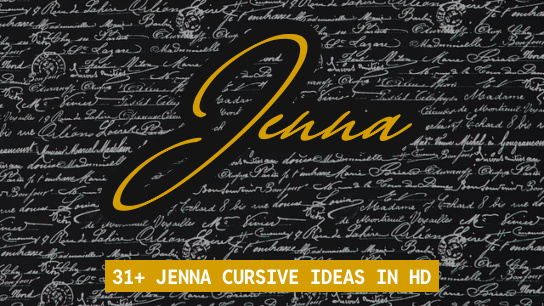 Jenna in Cursive ⚡ | 100+ Signature Ideas 2025