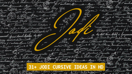 Jodi in Cursive ⚡ | 100+ Signature Ideas 2025