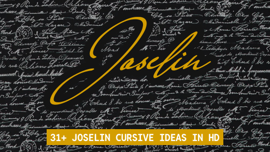 Joselin in Cursive ⚡ | 100+ Signature Ideas 2025