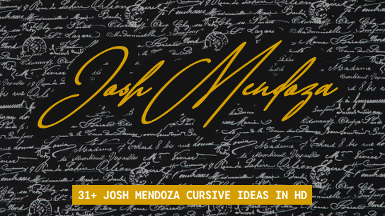 Josh Mendoza in Cursive ⚡ | 100+ Signature Ideas 2025