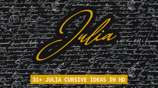 Julia in Cursive ⚡ | 100+ Signature Ideas 2025